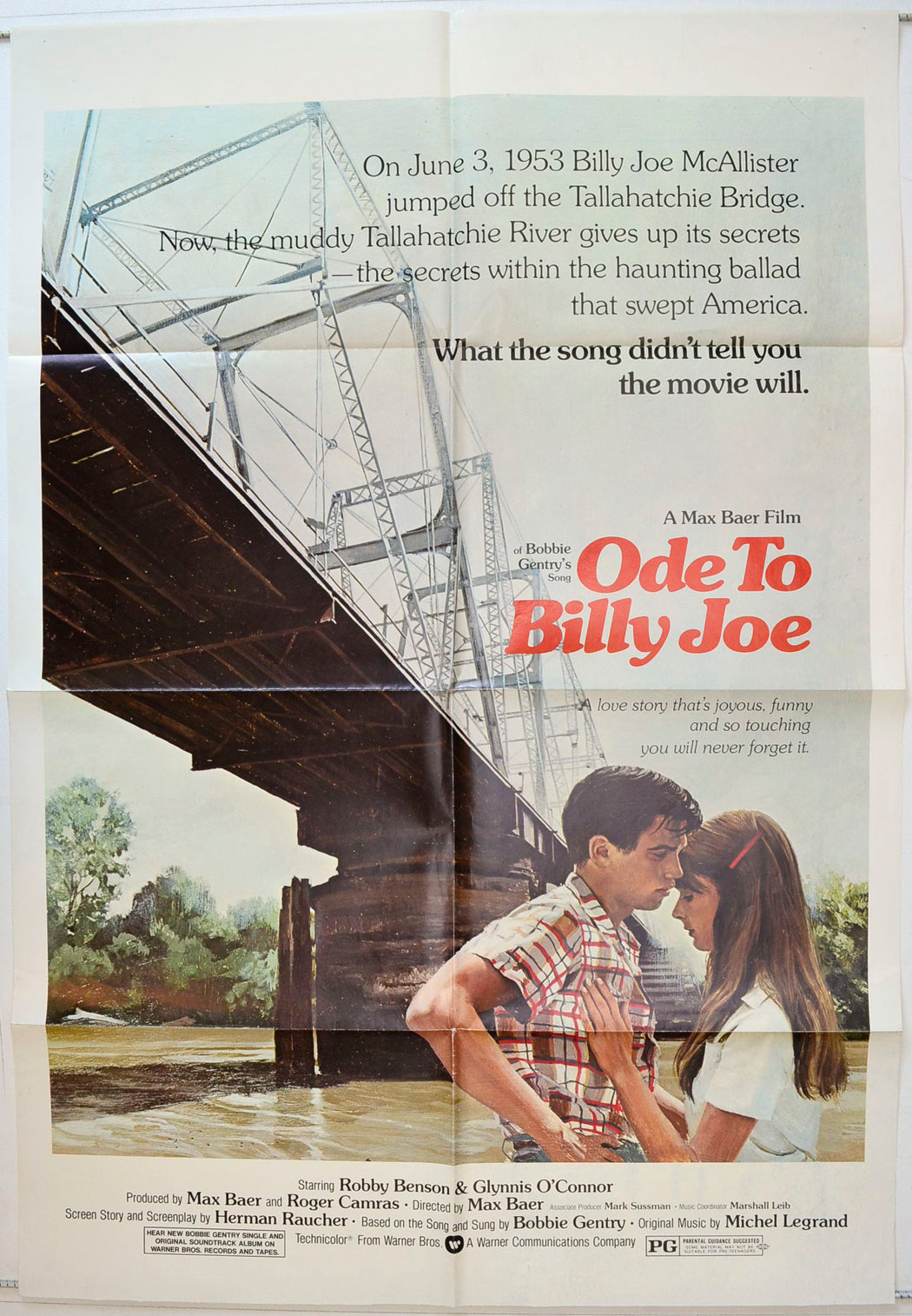 “Ode To Billy Joe” Original One Sheet Poster - Movie Poster – pastposters