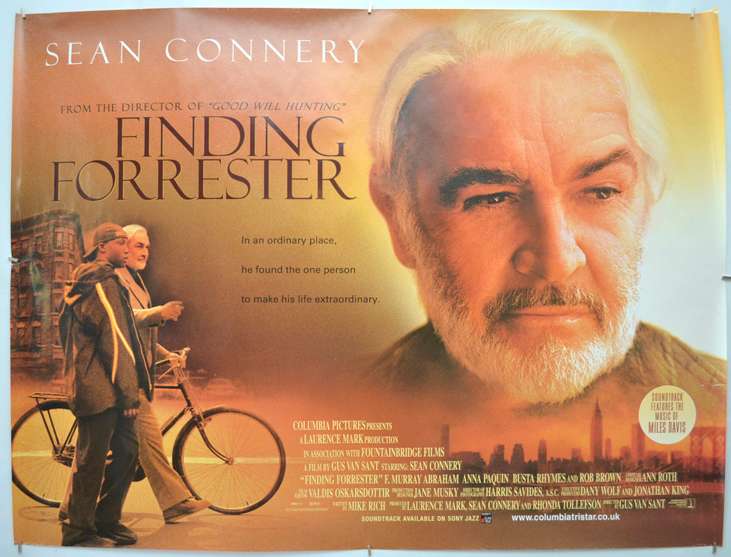“Finding Forrester” Original Quad Poster - Film Poster - Movie Poster ...