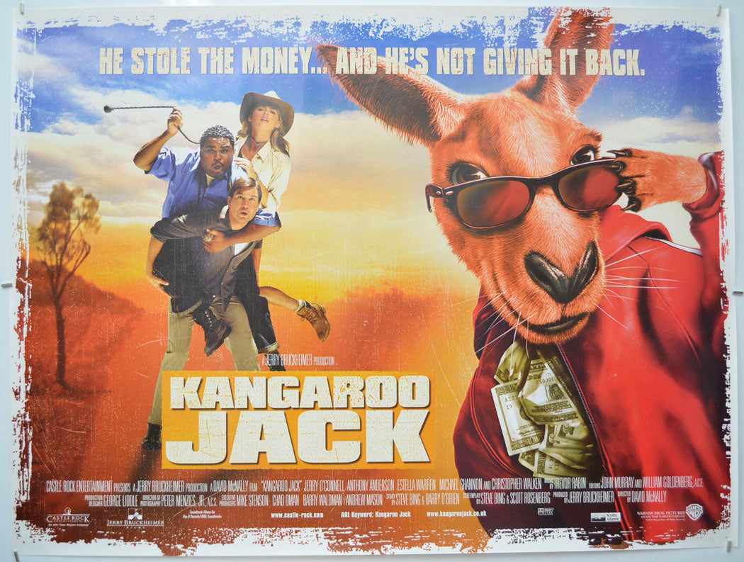 “Kangaroo Jack” Original Quad Poster - Film Poster - Movie Poster – pastposters