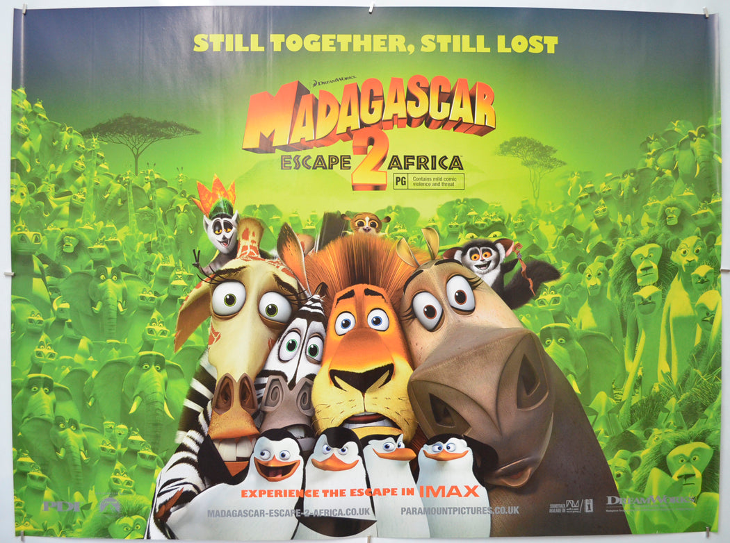 “Madagascar 2 - Escape 2 Africa” Original Quad Poster - Film Poster - – pastposters