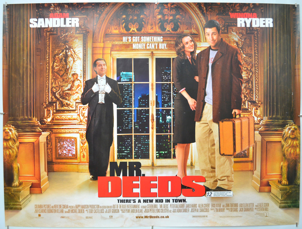 “Mr. Deeds” - Original Quad Poster - Film Poster - Movie Poster – pastposters