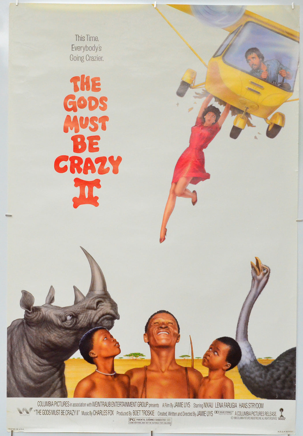“The Gods Must Be Crazy II” Original One Sheet Poster - Film Poster ...