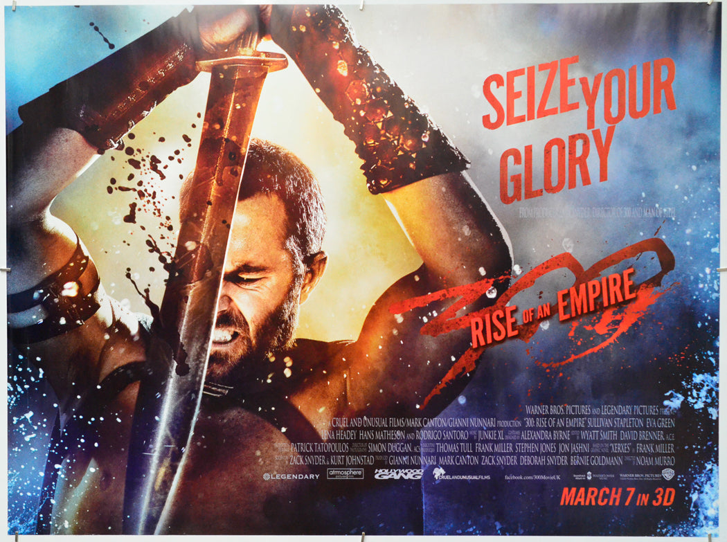 “300 : Rise Of An Empire” Original Quad Poster - Film Poster - Movie ...
