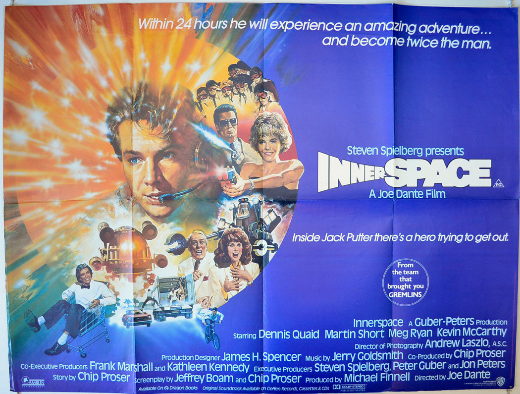 “Innerspace” Original British Quad Poster - Movie Poster – pastposters