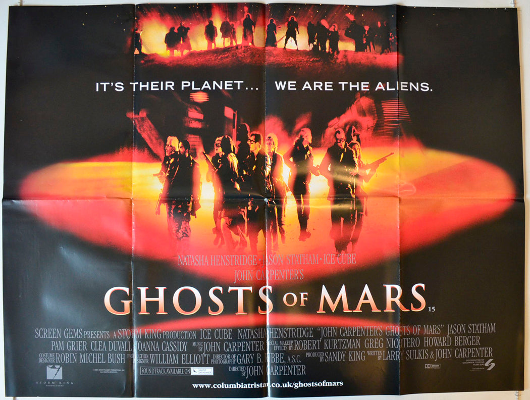 “John Carpenter's : Ghosts Of Mars” Original British Quad Poster - Mov ...