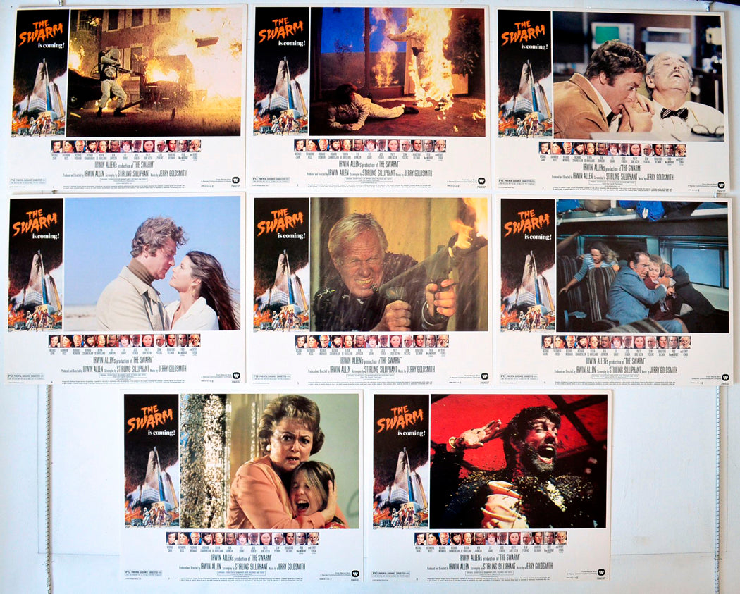 “The Swarm” Set of 8 Original USA Cinema Lobby Cards – pastposters