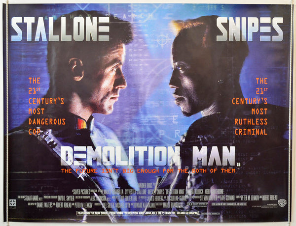 “Demolition Man” Original British Quad Poster - Movie Poster – pastposters