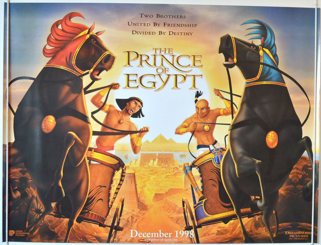 “The Prince Of Egypt” (Teaser) Original Quad Movie Poster – pastposters