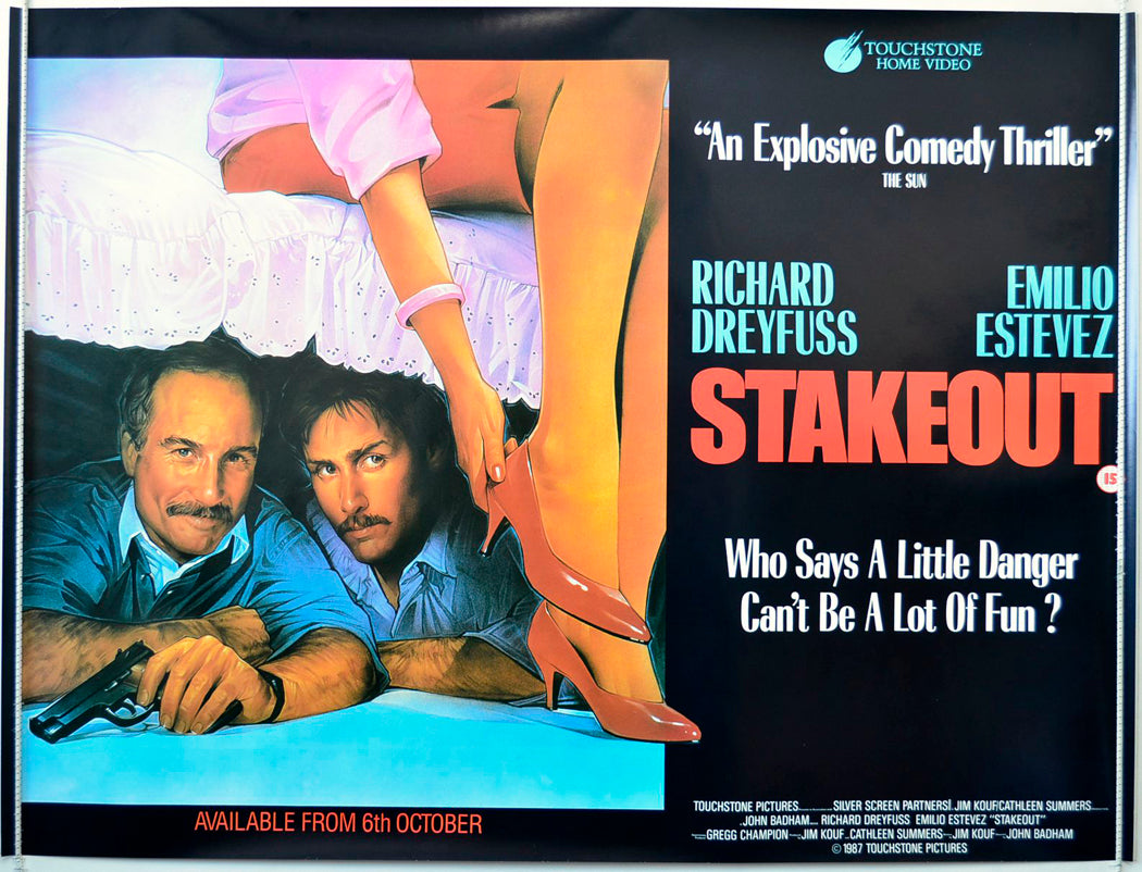 “Stakeout” (Teaser / Advance Version) Original British Quad Poster - M ...