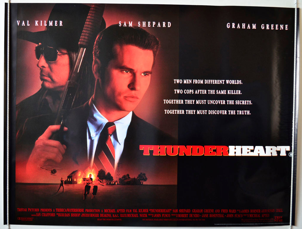 “Thunderheart” Original British Quad Poster - Movie Poster – pastposters