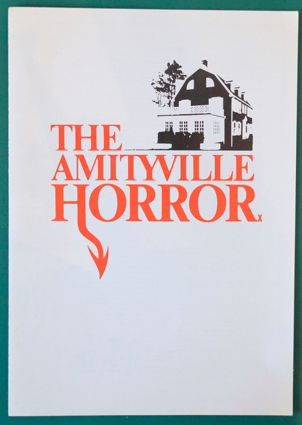 “The Amityville Horror” Original Cinema Synopsis / Credits Leaflet ...