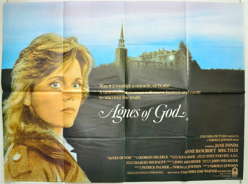 “Agnes Of God” Original British Quad Poster - Film Poster - Movie Post ...
