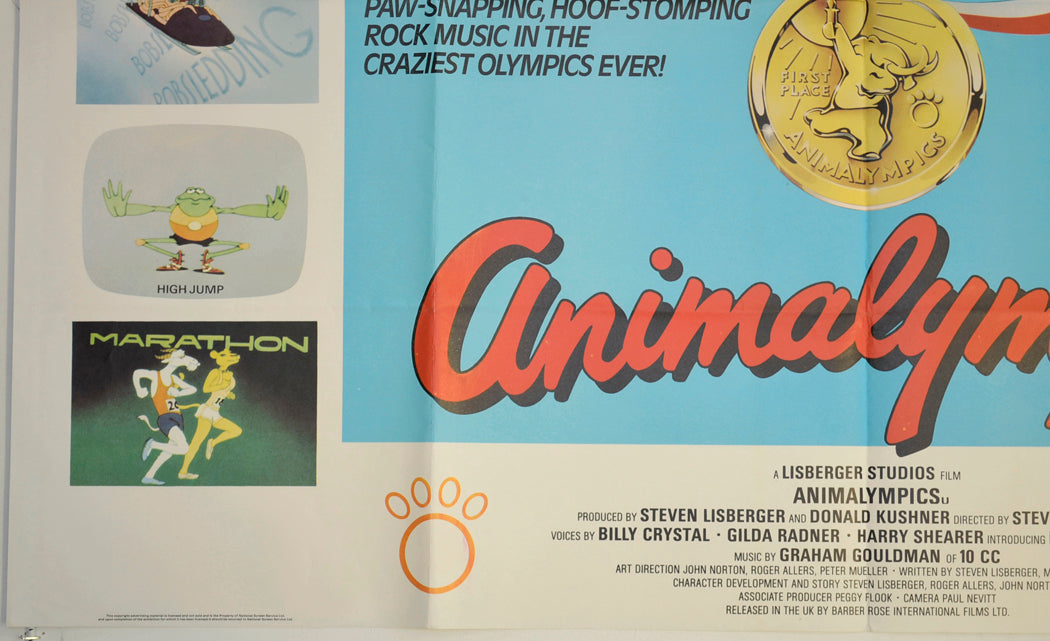 “Animalympics” Original British Quad Poster - Film Poster - Movie Post ...