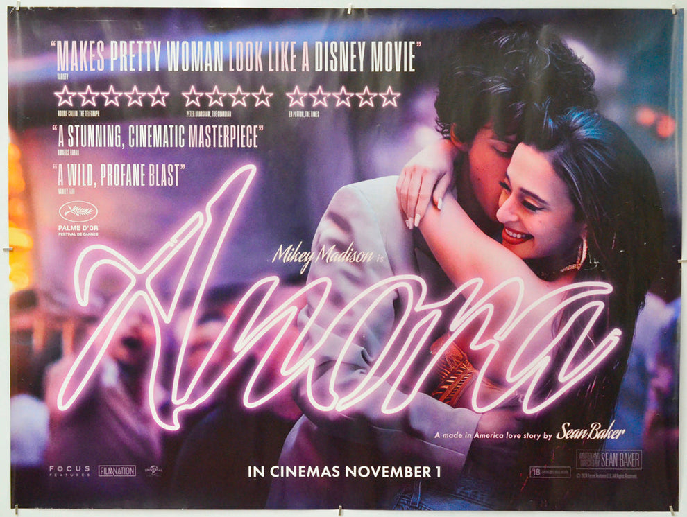 “Anora” Original Quad Poster - Film Poster - Movie Poster – pastposters