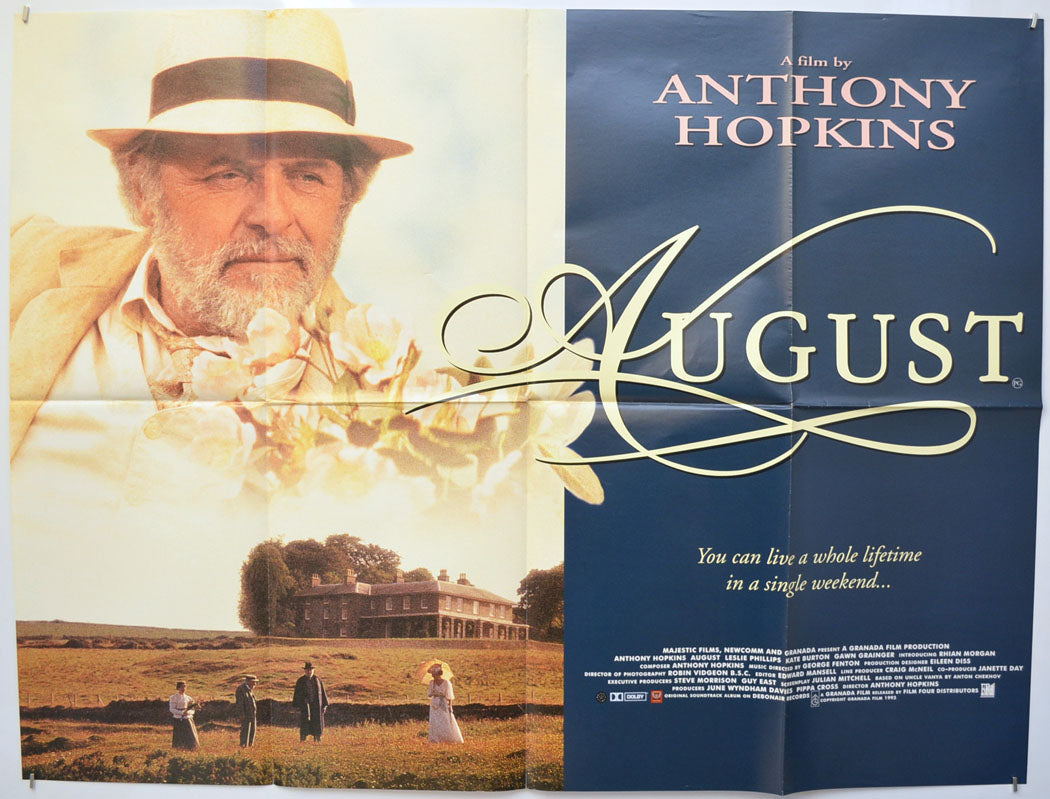 “August” Original Quad Poster - Film Poster - Movie Poster – pastposters