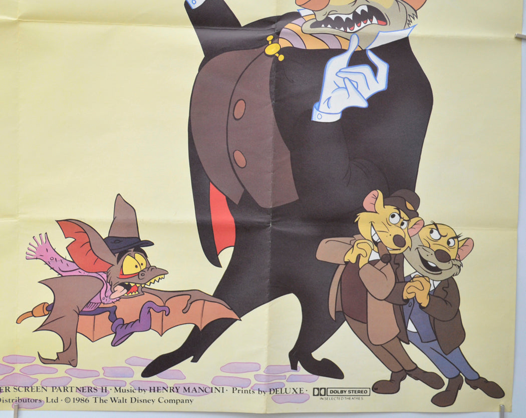 “Basil The Great Mouse Detective” Original Quad Poster - Film Poster ...