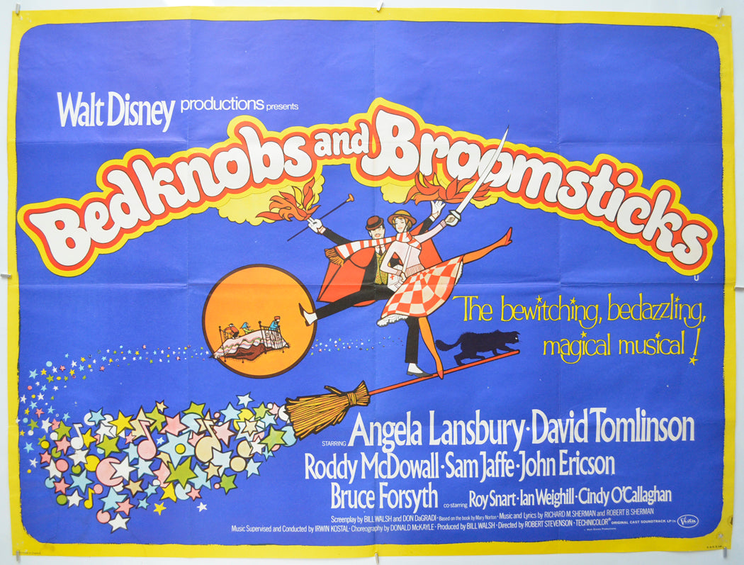 “Bedknobs and Broomsticks” Original Quad Poster - Film Poster - Movie ...