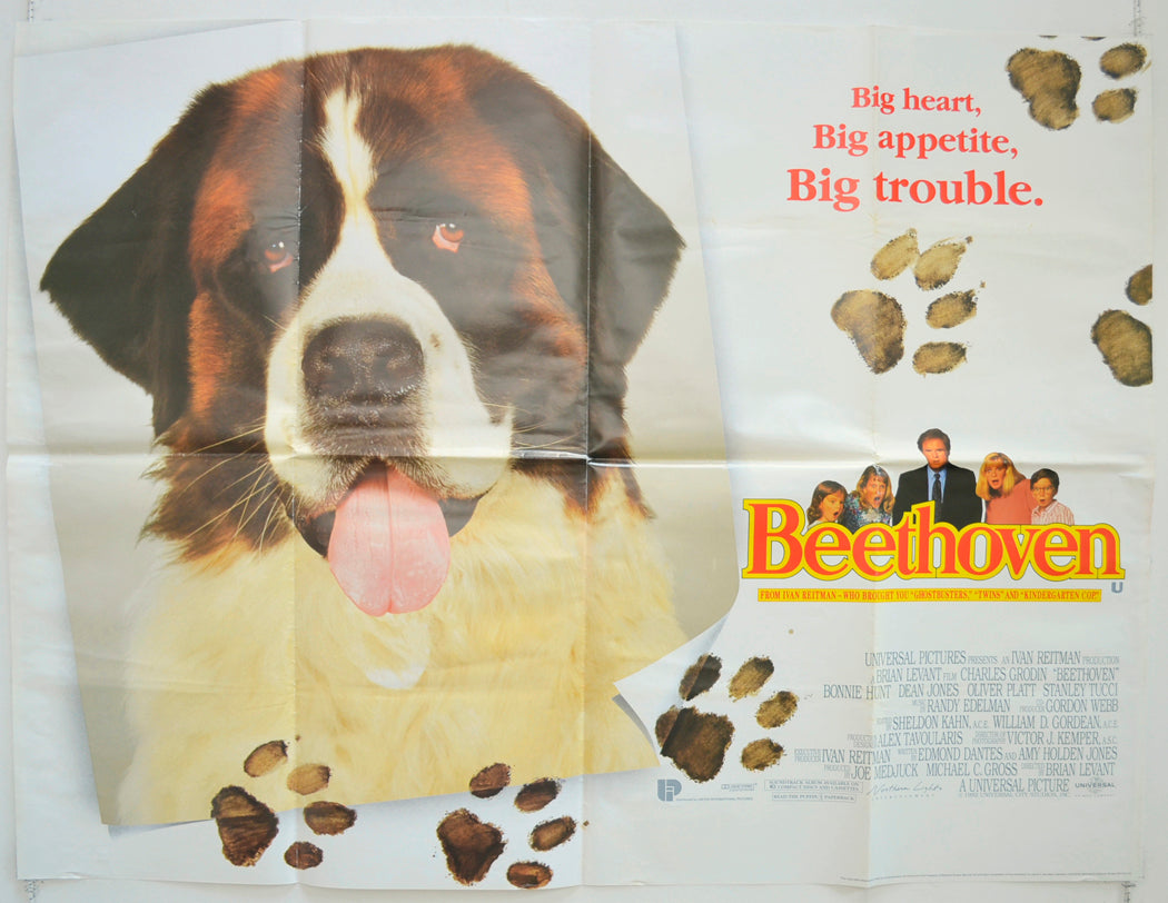 “Beethoven” Original Quad Poster - Film Poster - Movie Poster – pastposters