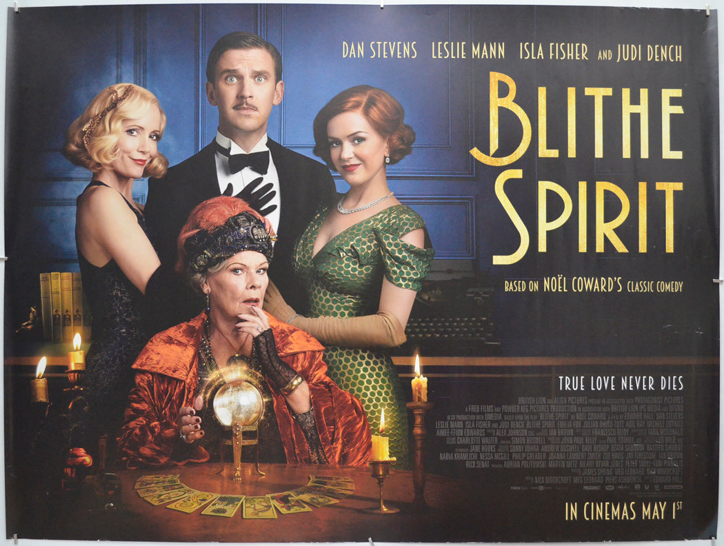 “Blithe Spirit” - Original Quad Poster - Film Poster - Movie Poster ...