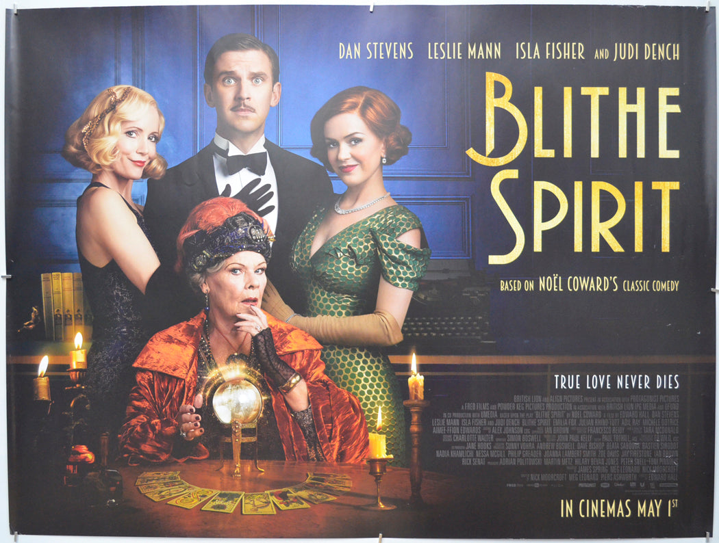 “Blithe Spirit” - Original Quad Poster - Film Poster - Movie Poster ...