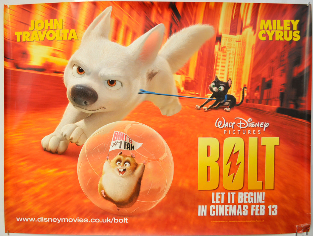 “Bolt” Original Quad Poster - Film Poster - Movie Poster – pastposters