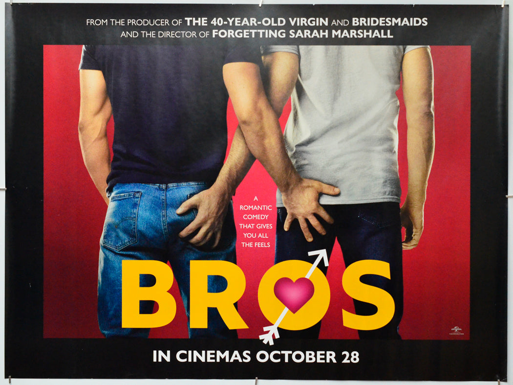 “Bros” Original Quad Poster - Film Poster - Movie Poster – pastposters