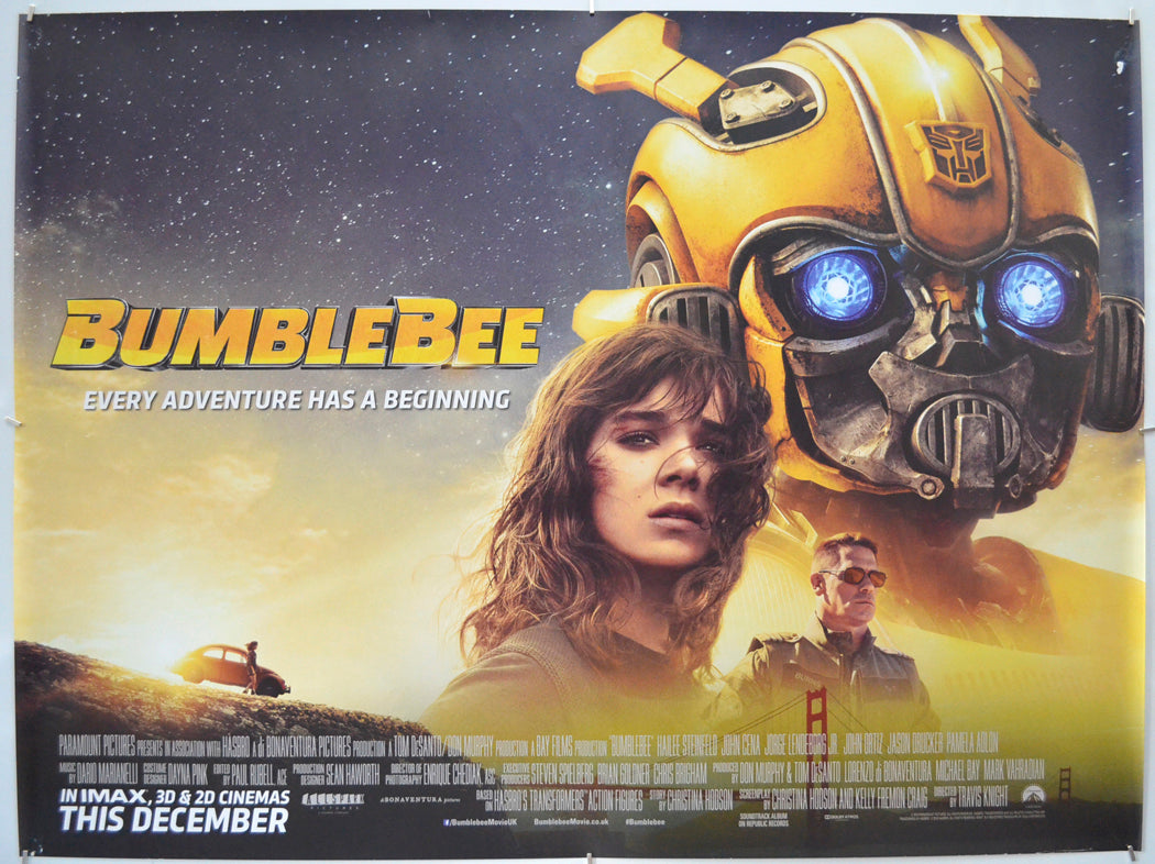 “Bumblebee” - Original Quad Poster - Film Poster - Movie Poster ...