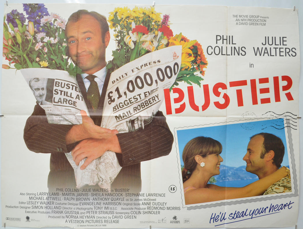 “Buster” - Original Quad Poster - Film Poster - Movie Poster – pastposters