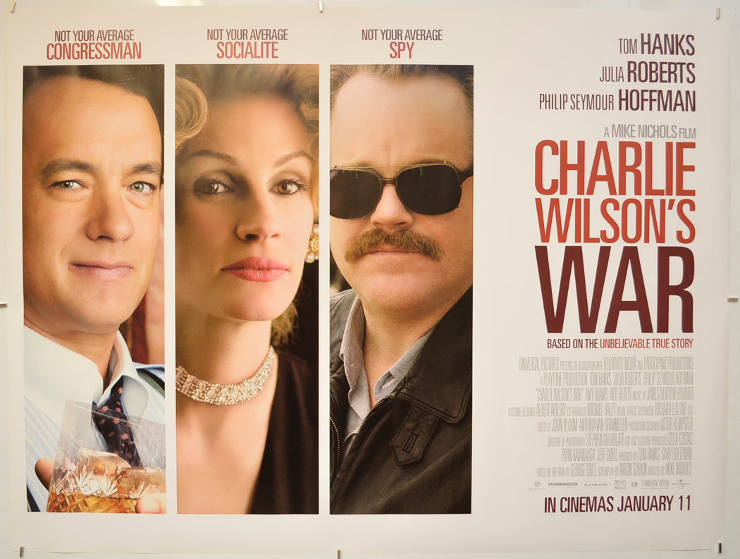 “Charlie Wilson's War” Original Quad Poster - Film Poster - Movie Post ...