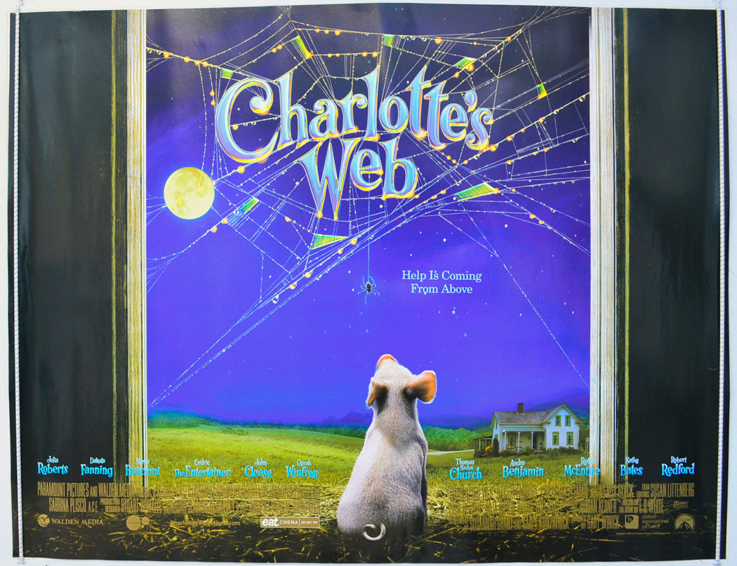 “Charlotte's Web” Original British Quad Poster - Film Poster - Movie P ...