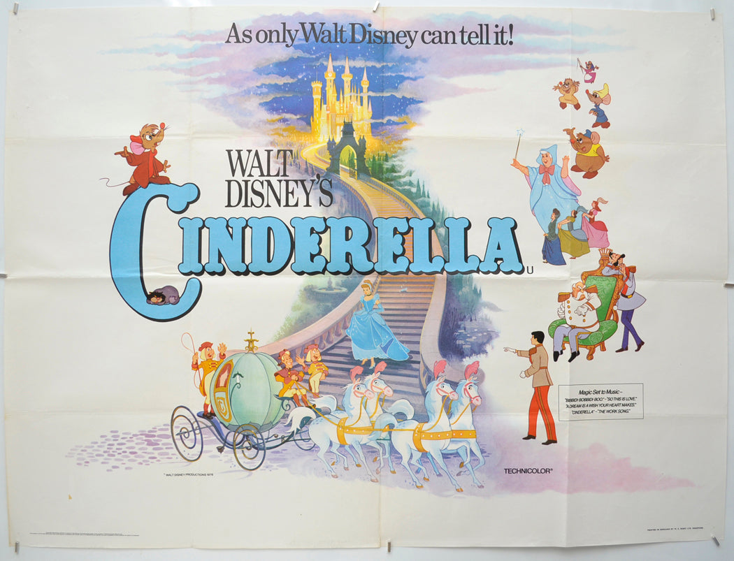 “Cinderella” Original Quad Poster - Film Poster - Movie Poster ...