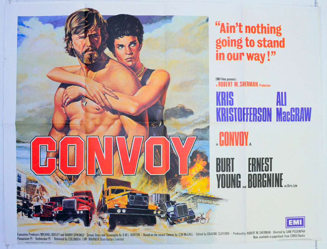 “Convoy” Original British Quad Poster - Film Poster - Movie Poster – pastposters