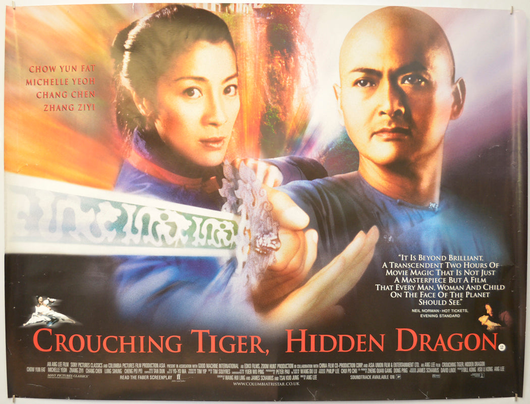 “Crouching Tiger Hidden Dragon” Original Quad Poster - Film Poster - M ...