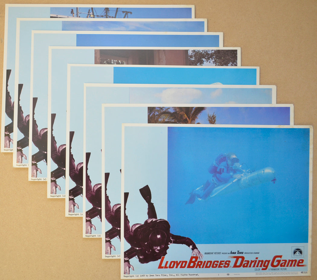 “Daring Game” Set Of 8 Original Cinema Lobby Cards – pastposters