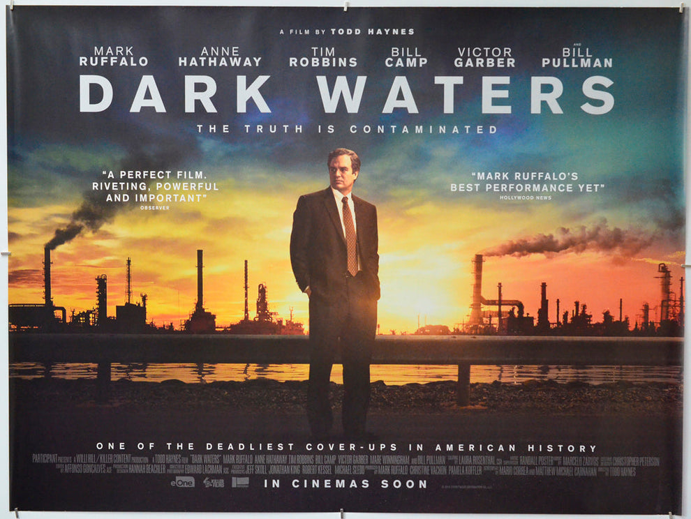 “Dark Waters” Original Quad Poster - Film Poster - Movie Poster ...