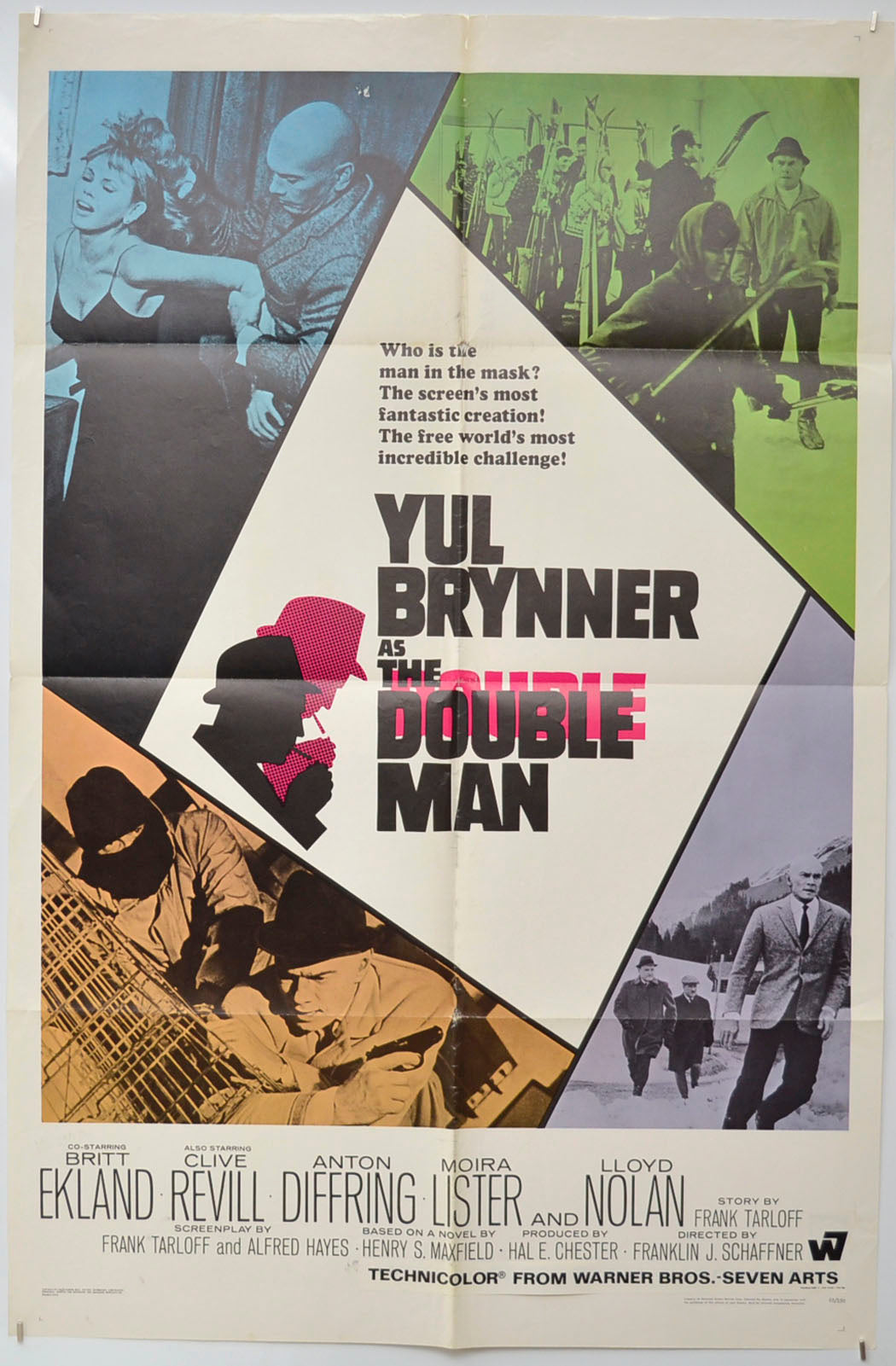 “The Double Man” Original One Sheet Poster - Film Poster - Movie Poste ...