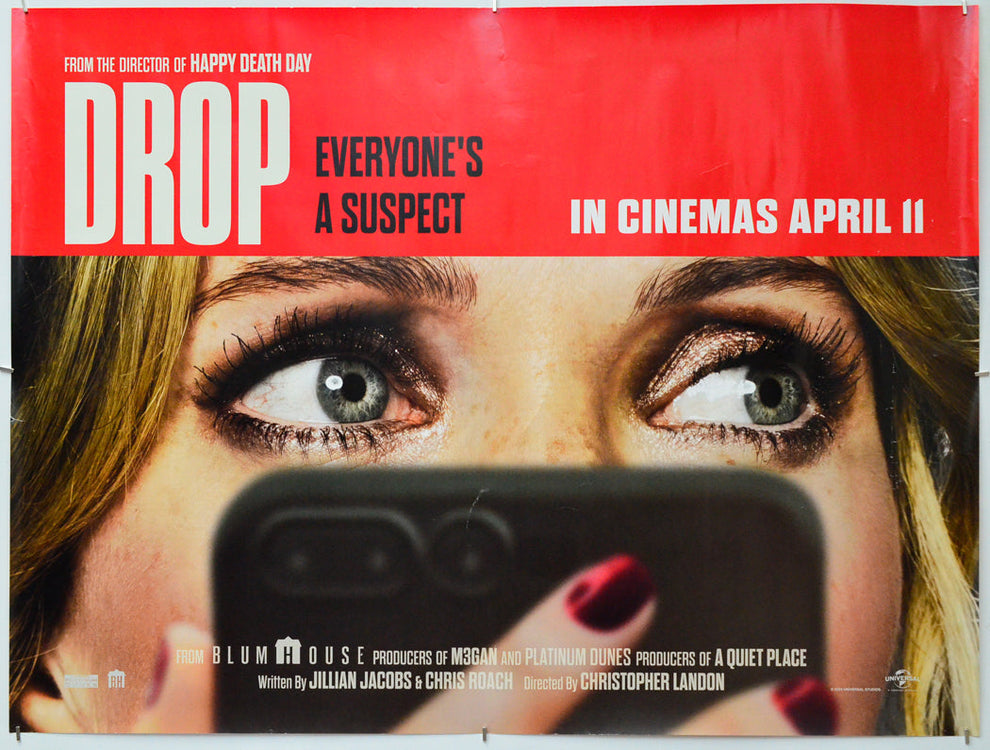 “Drop” Original Quad Poster - Film Poster - Movie Poster – pastposters