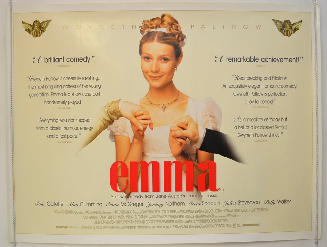 “Emma” Original Quad Poster - Film Poster - Movie Poster – pastposters