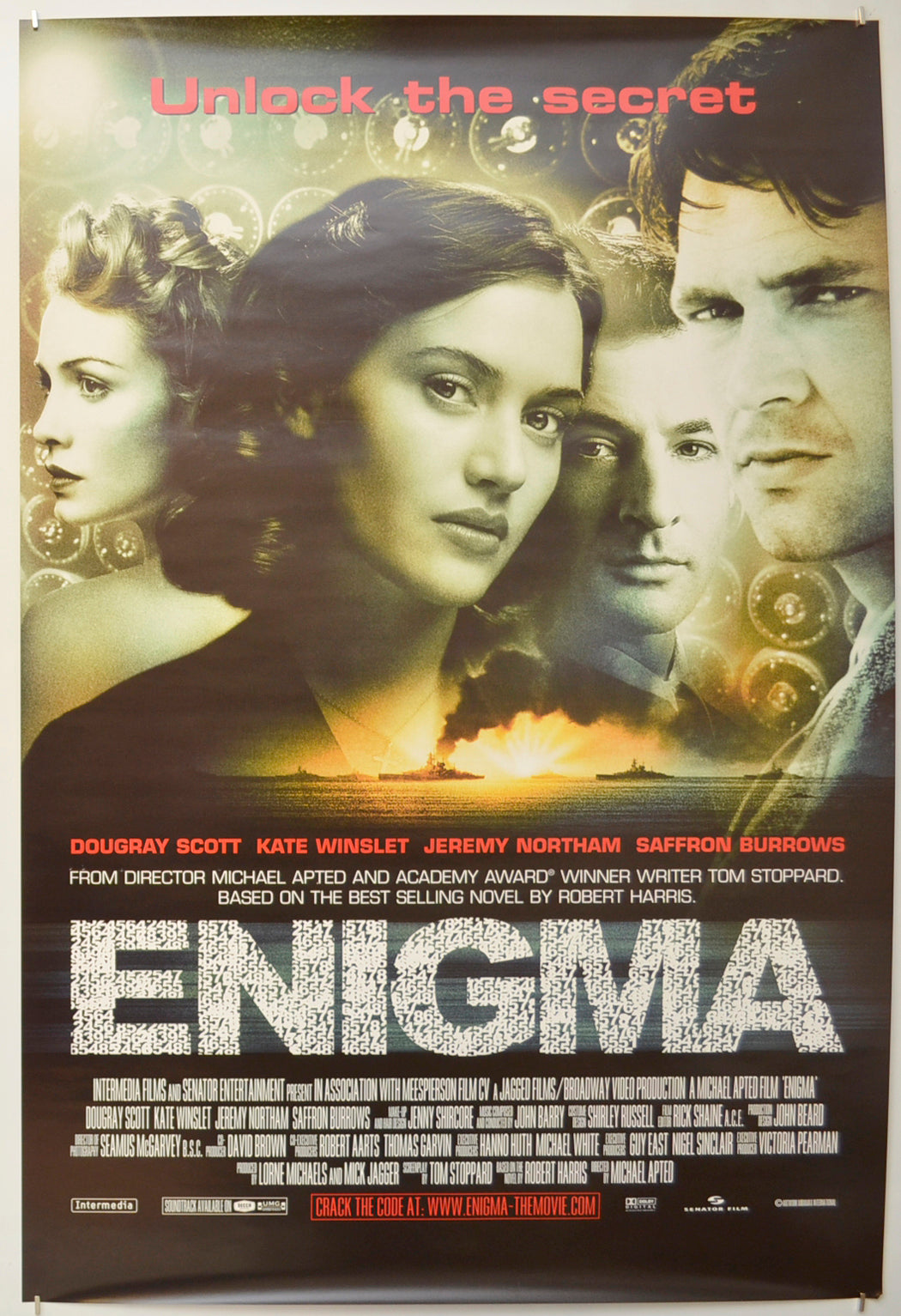 “Enigma” Original One Sheet Poster - Film Poster - Movie Poster ...