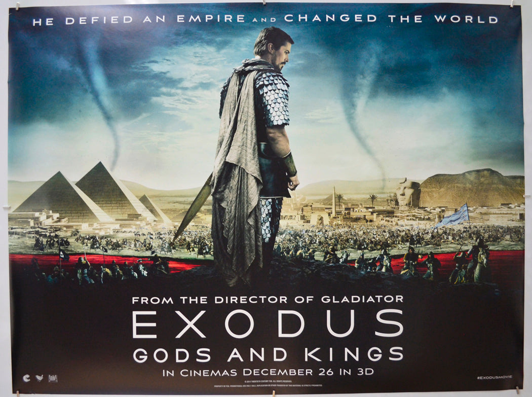 “Exodus : Gods And Kings” Original Quad Poster - Film Poster - Movie P ...
