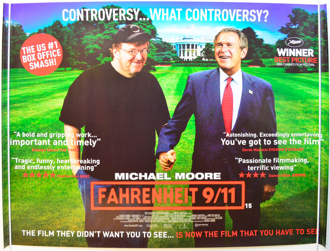 “Fahrenheit 9/11” Original British Quad Poster - Film Poster - Movie P ...