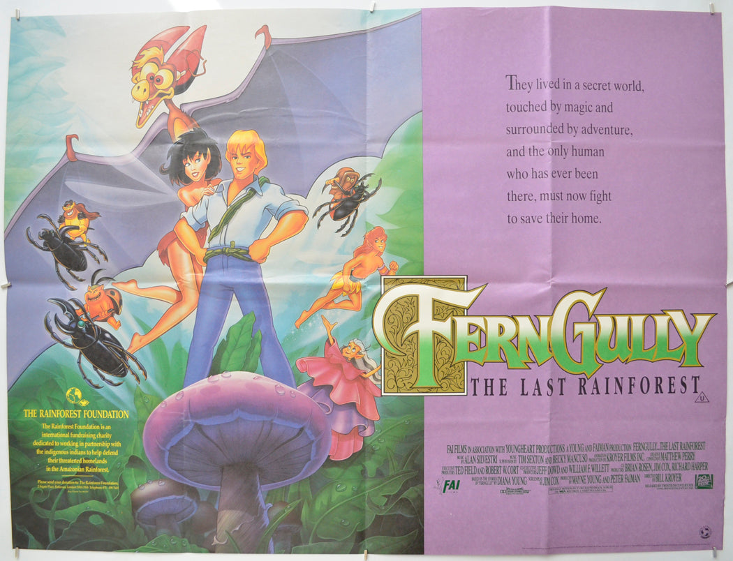 “Ferngully : The Last Rainforest” Original Quad Poster - Film Poster ...