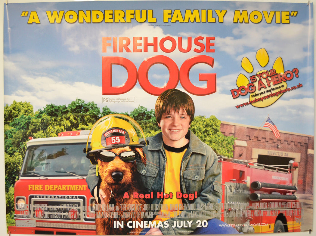“Firehouse Dog” Original Quad Poster - Film Poster - Movie Poster ...