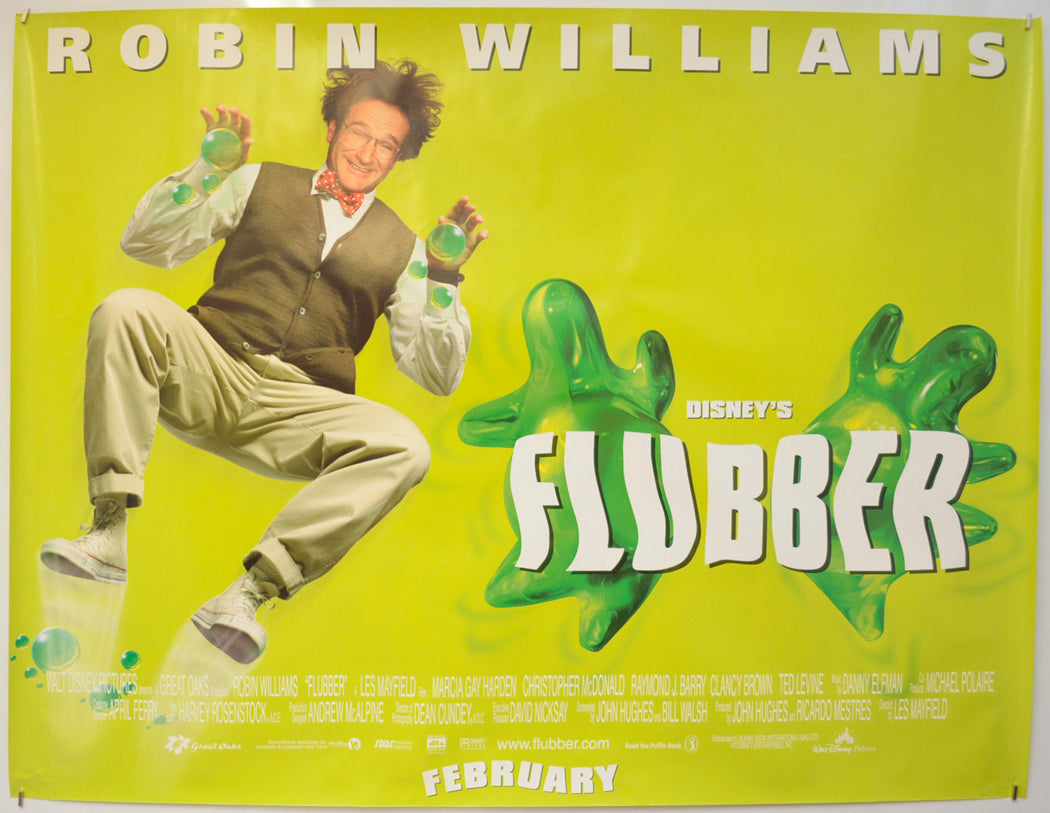 “Flubber” Original Quad Poster - Film Poster - Movie Poster – pastposters