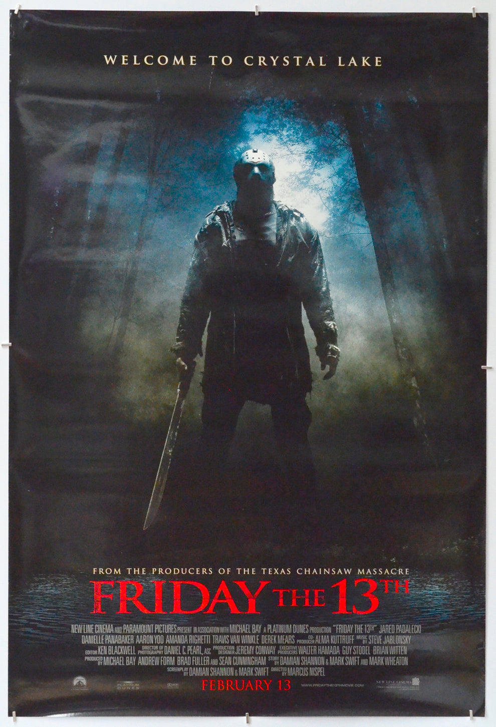 “Friday The 13th” Original One Sheet Poster - Film Poster - Movie Post ...