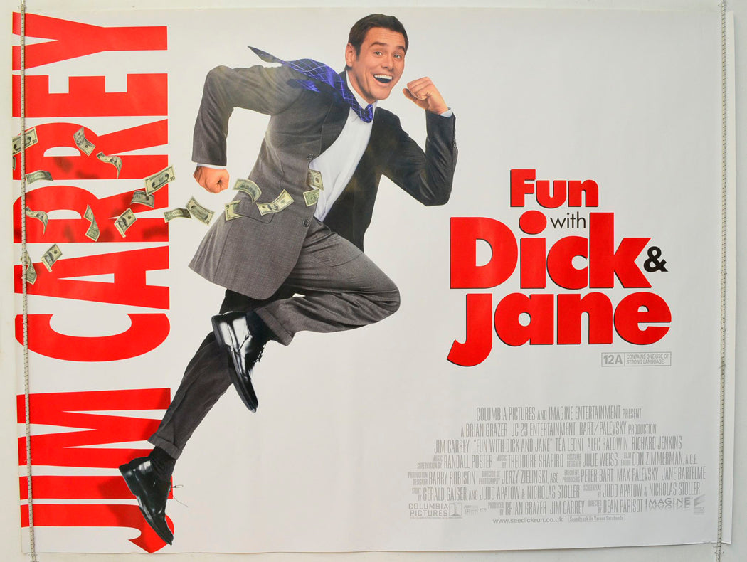 “Fun With Dick And Jane” Original British Quad Poster - Film Poster - – pastposters