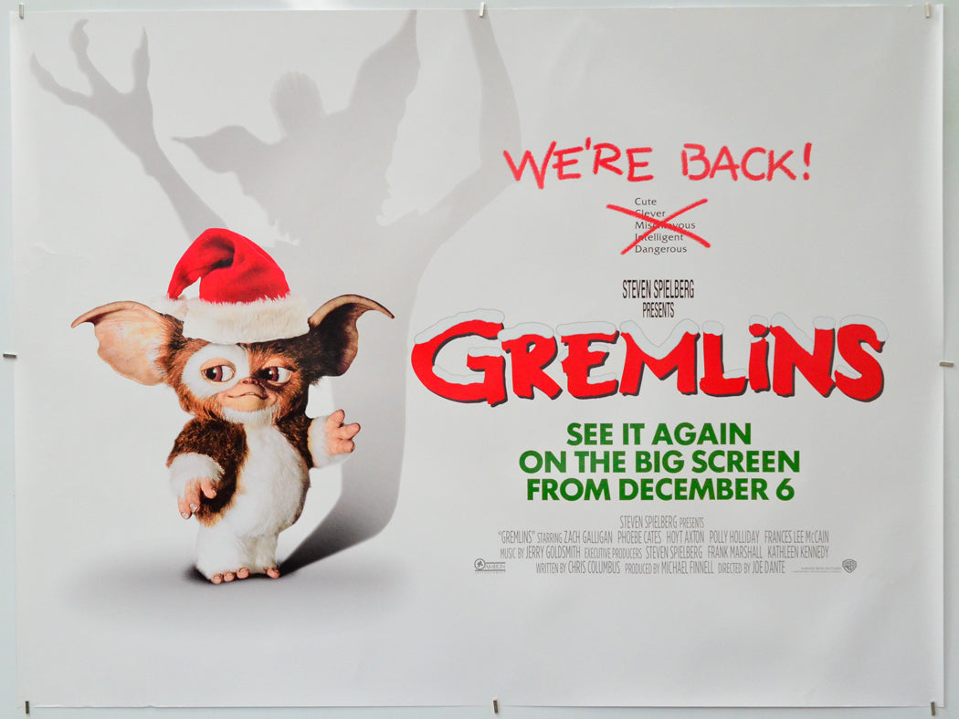 “Gremlins” Original Quad Poster - Film Poster - Movie Poster – pastposters