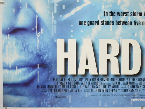 “Hard Rain” Original Quad Poster - Film Poster - Movie Poster – pastposters