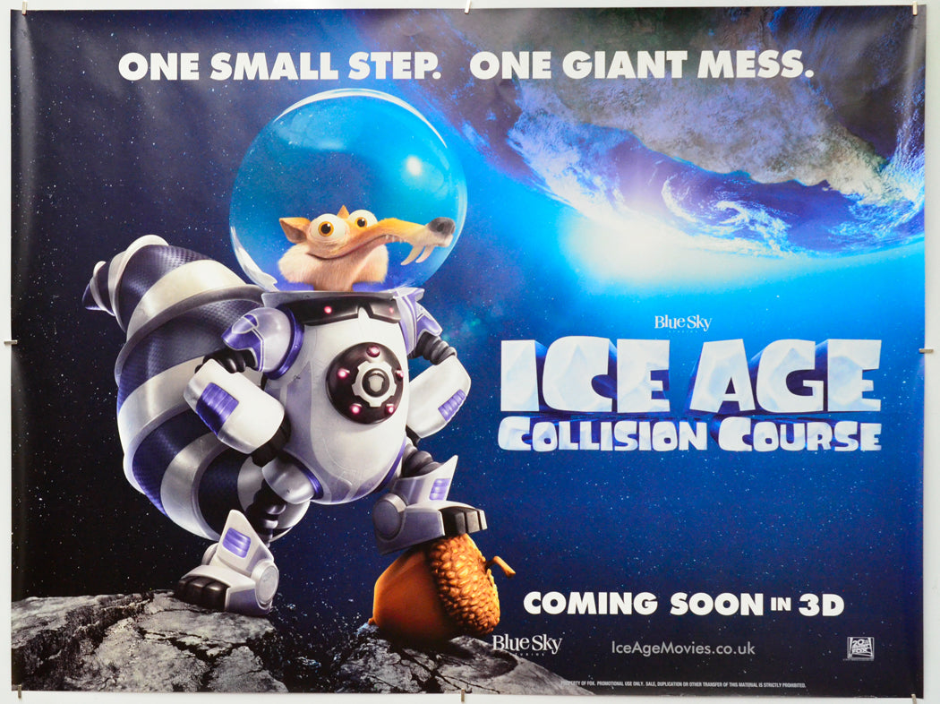 “Ice Age : Collision Course” Original Quad Poster - Film Poster - Movie ...