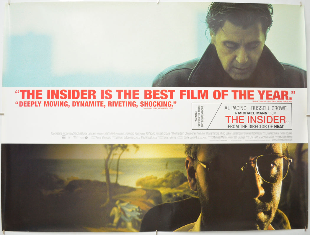 “The Insider” Original Quad Poster - Film Poster - Movie Poster ...